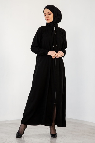 2047 Ferace 38-48 R.m - Siyah - Tekbir